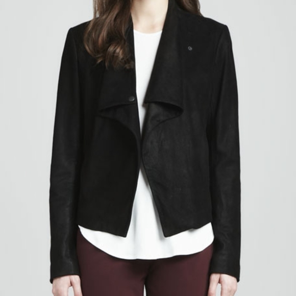 Theory | Jackets & Coats | Theory Kenza Draped Collars Suede Jacket ...